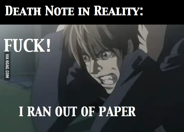 Death Note IRL - 9GAG