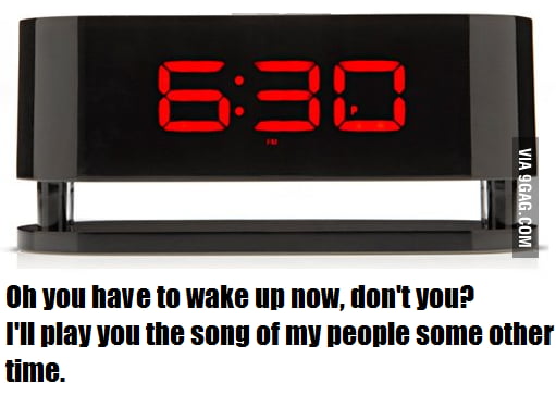 Scumbag Alarm Clock - 9GAG
