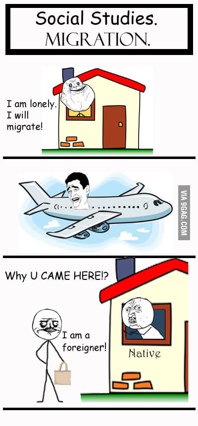 Memes also migrate! - 9GAG