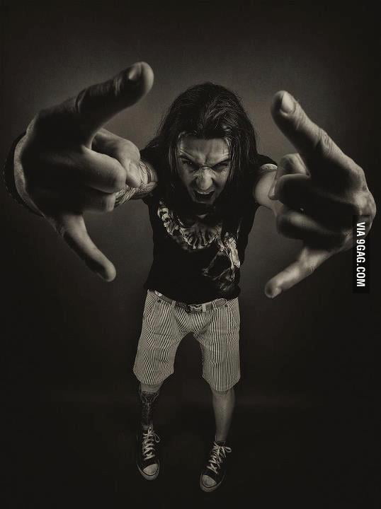 Ridiculously photogenic metalhead ! - 9GAG