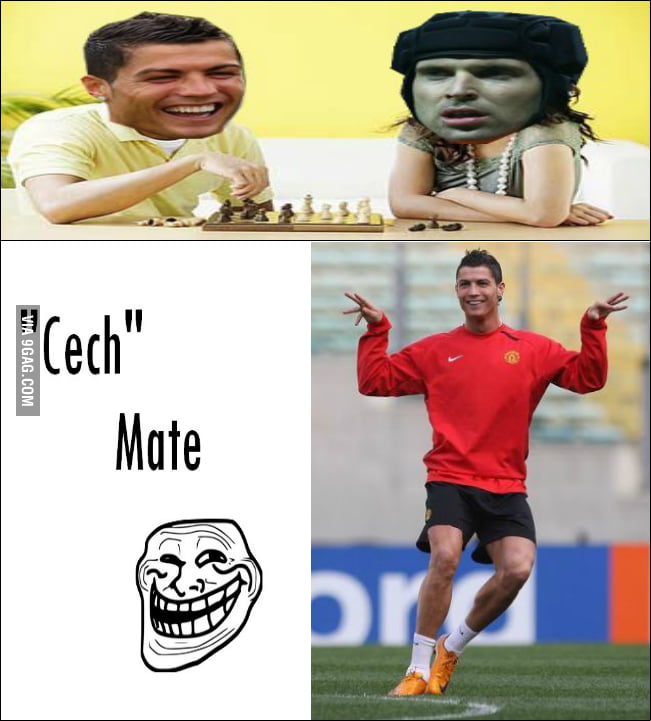 CR7 just made "Cech" Mate! - 9GAG