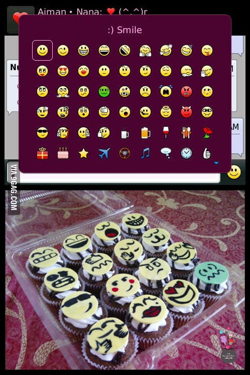 BBM Smiley Cupcakes - 9GAG
