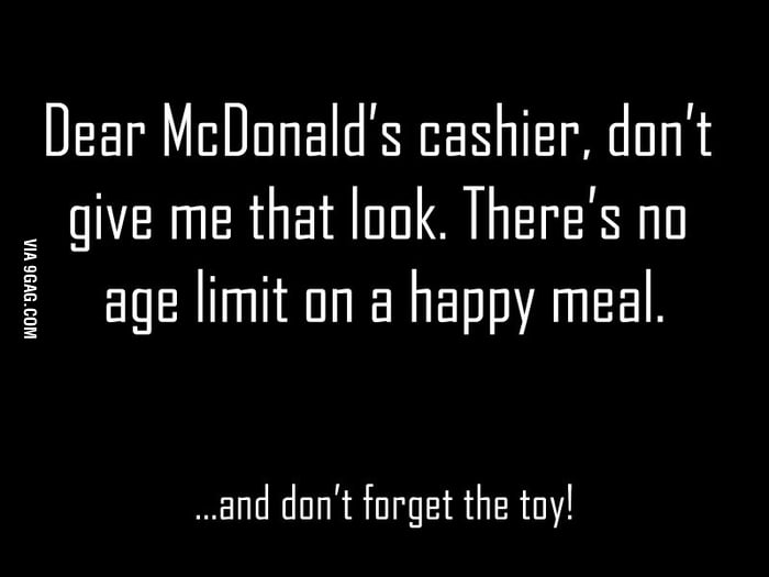 Dear McDonald's cashier - 9GAG