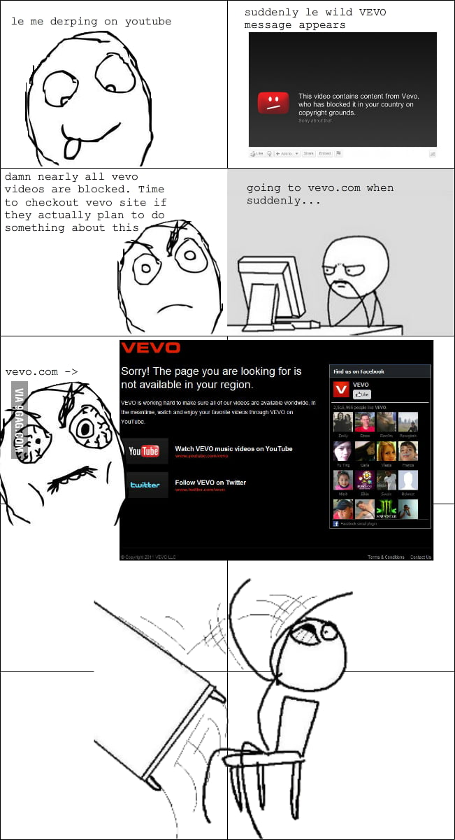 VEVO rage - 9GAG