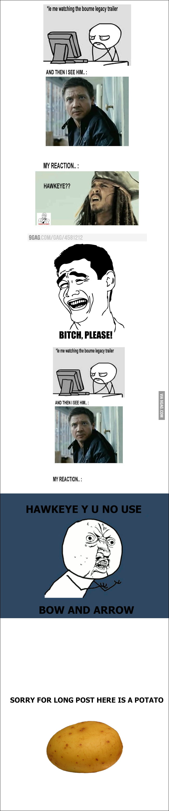 B*TCH PLZ HAWKEYE - 9GAG