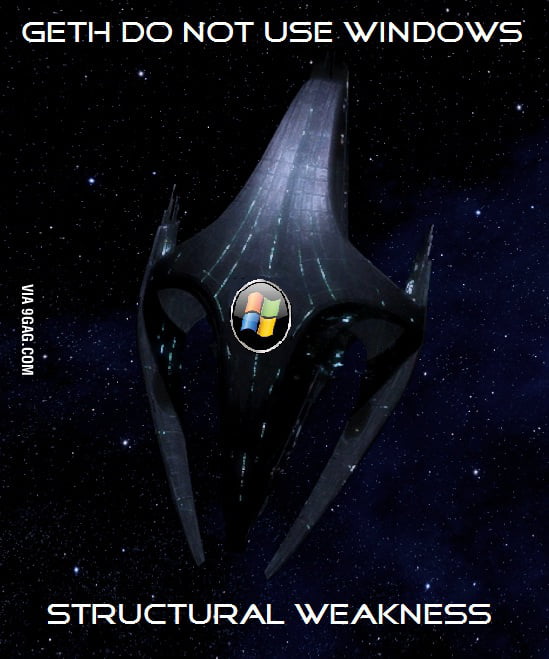 Geth NEVER use windows - 9GAG