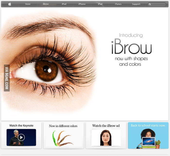 The new iBrow - 9GAG