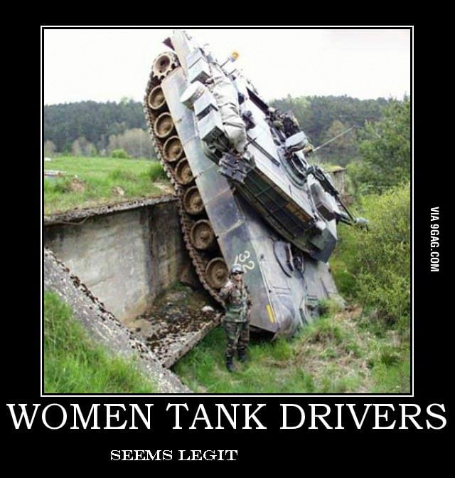 Woman tank drivers - 9GAG