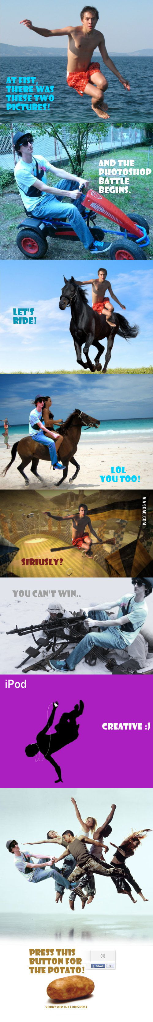 Epic Photoshop Battle - 9GAG