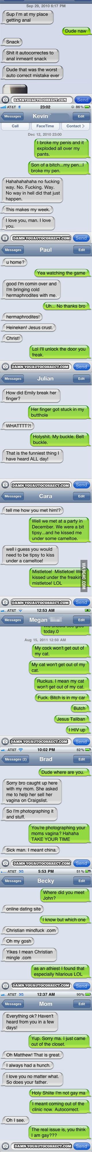 Autocorrect fail part II - 9GAG