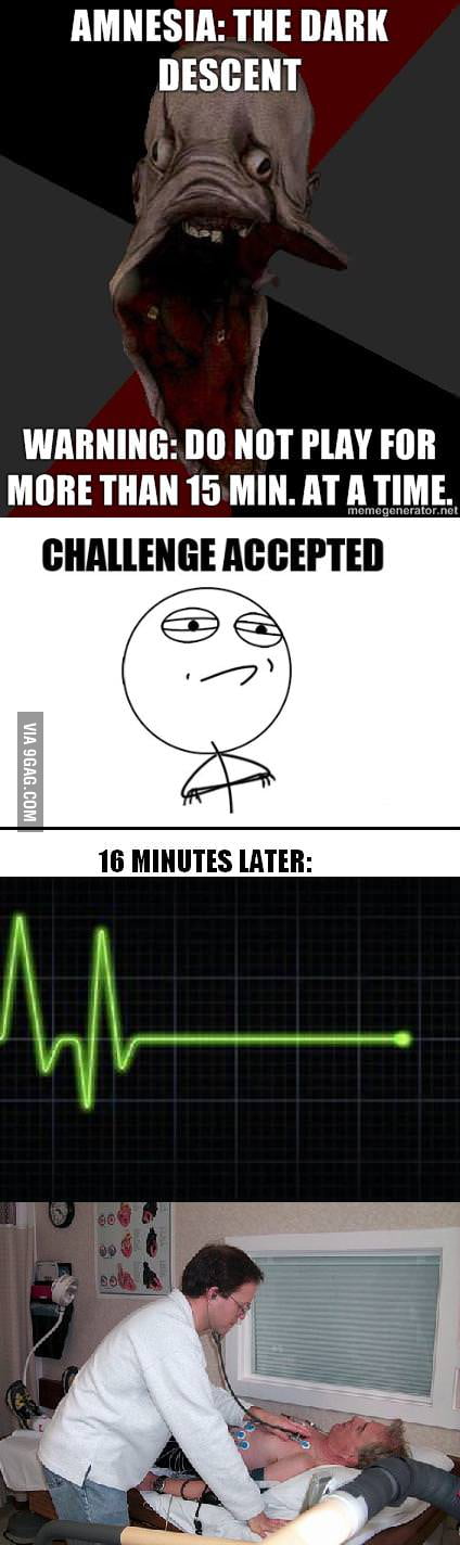 Play Amnesia they said... it will be fun they said - 9GAG