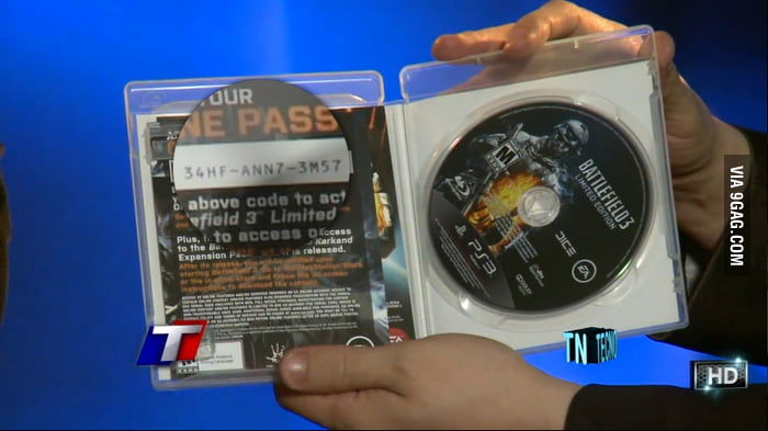 Battlefield 3 Limited Edition, pass code revealed on TV Show - 9GAG