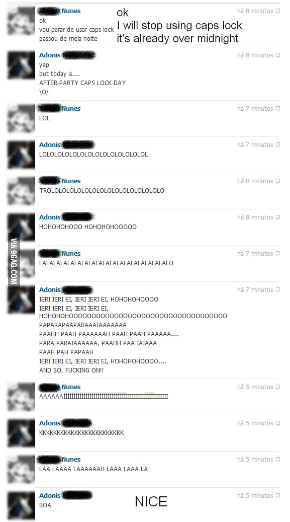 AFTER-PARTY CAPS LOCK DAY! - 9GAG