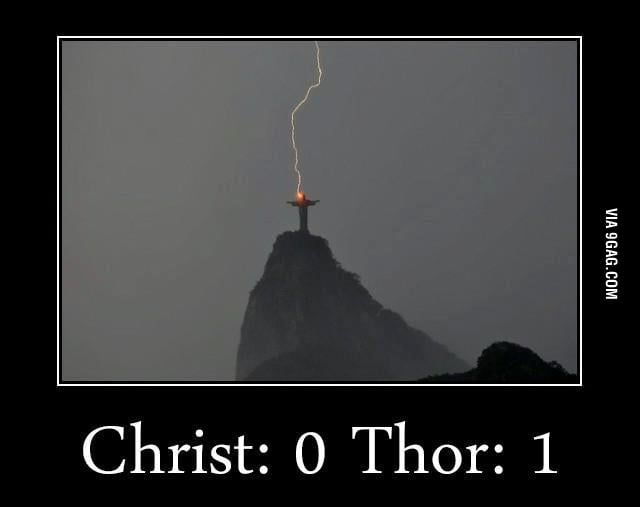 Christ: 0 Thor: 1 - 9GAG
