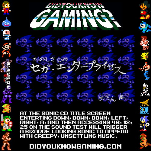 "Fun is infinite with SEGA Interprises" -Manjin (Devil) - 9GAG