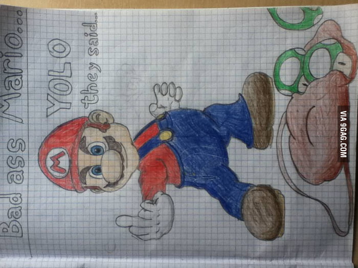 Bad ass Mario... - 9GAG