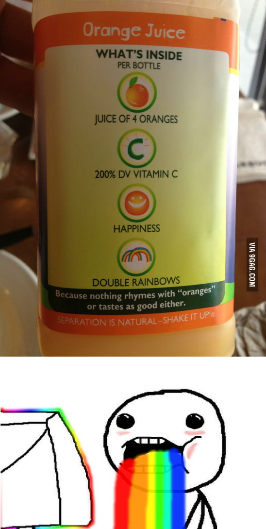 How to puke rainbows - 9GAG