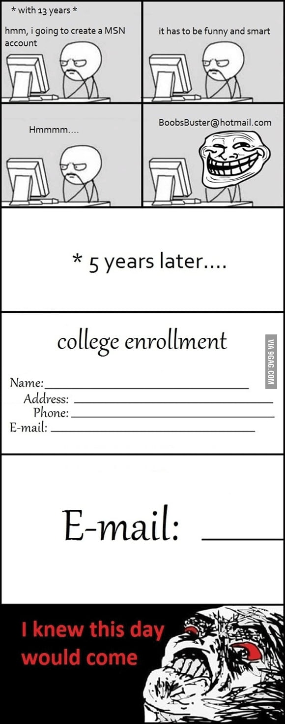 My first email - 9GAG
