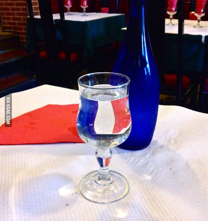 We were eating in a restaurant in France when I saw this - 9GAG