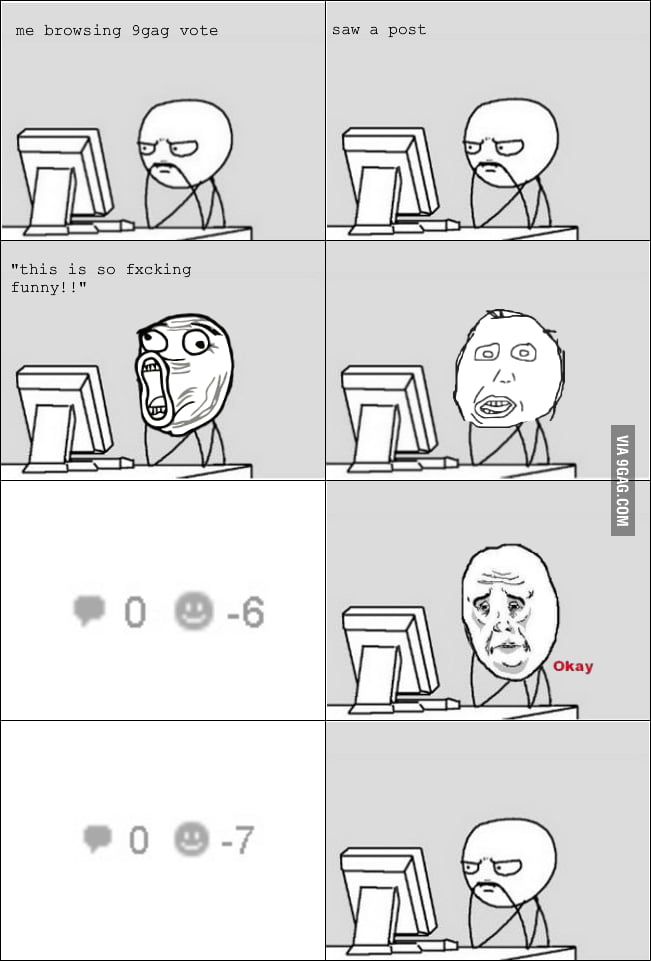 How do people vote a post - 9GAG