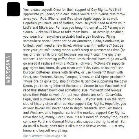 So you wanna boycott Oreo? - 9GAG