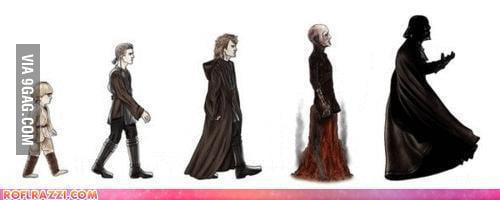 Evolution of Anakin/Darth Vader - 9GAG