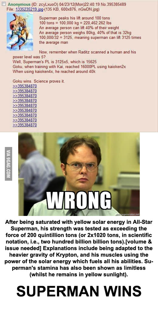 Wrong... Superman Always Wins! :D - 9GAG
