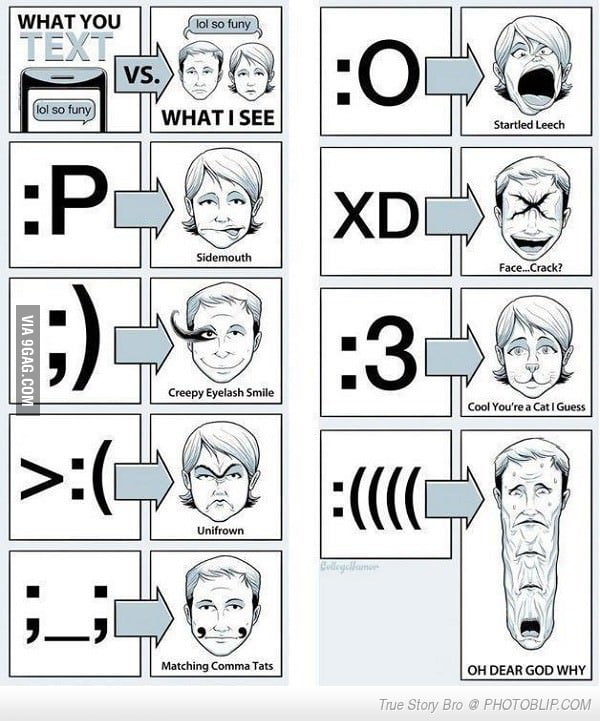 Real Emoticons - 9GAG