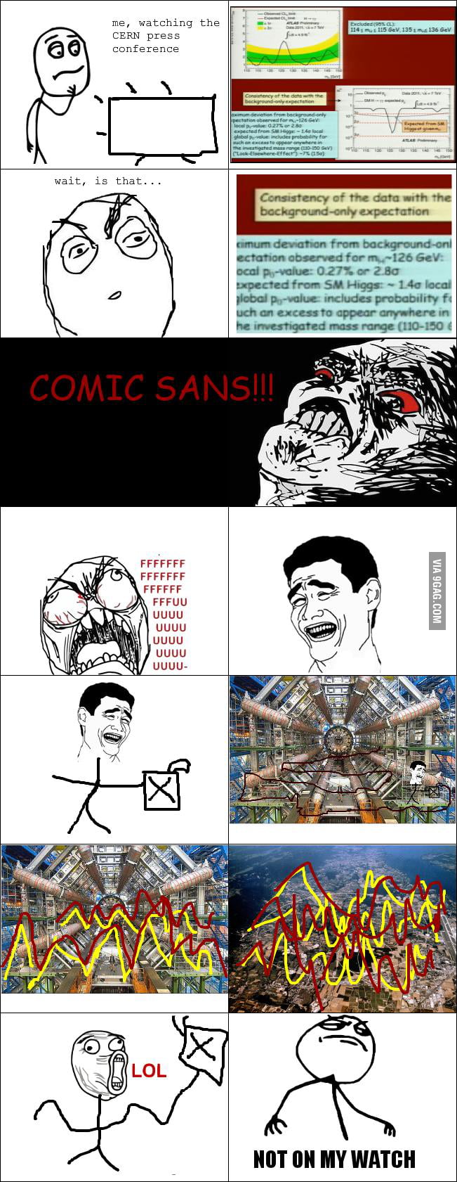CERN discovery Comic Sans, the "font of God" - 9GAG