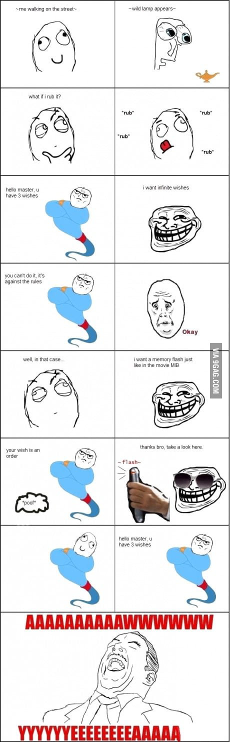 Umad rules from genies? - 9GAG