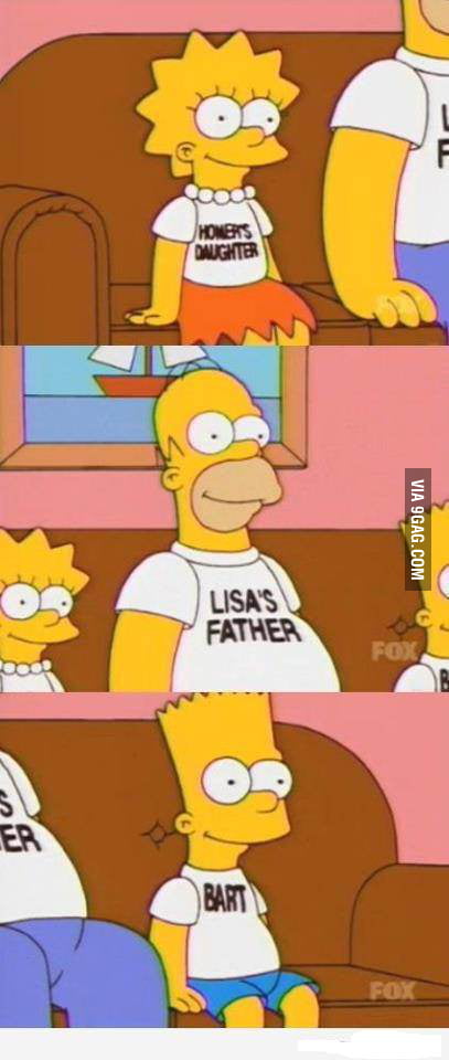 Lisa´s father, BART - 9GAG