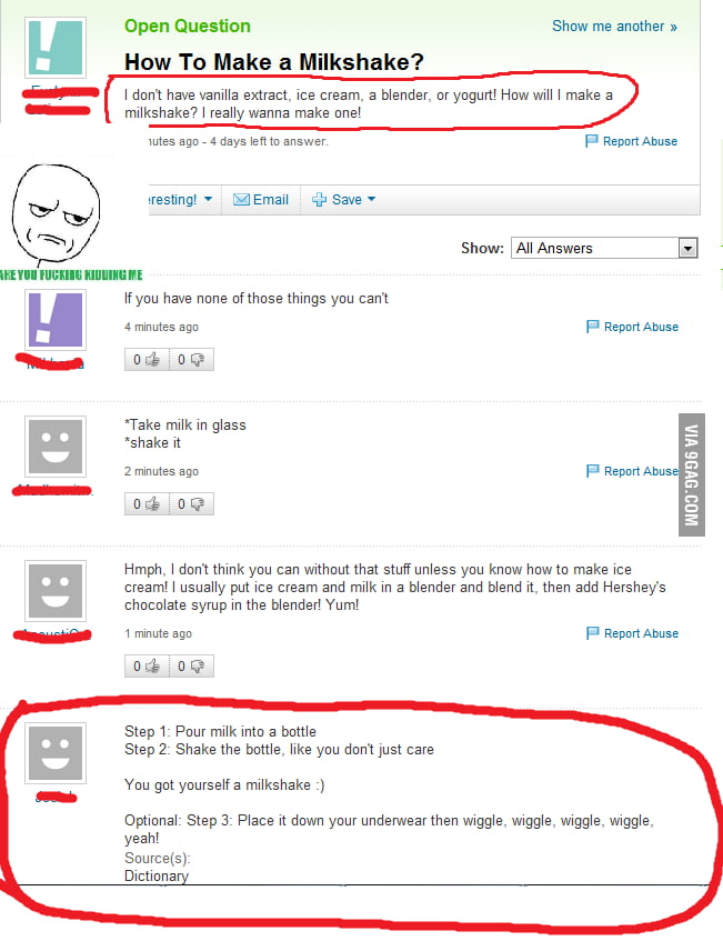 Milkshake Tutorial - 9GAG