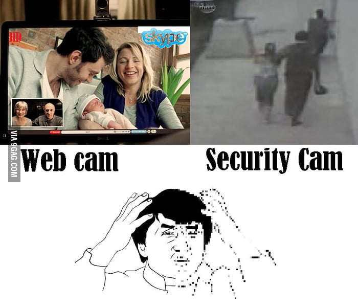 Web Cam HD vs Security Cam - 9GAG