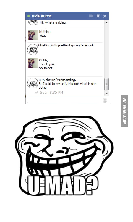 U MAD facebook users - 9GAG