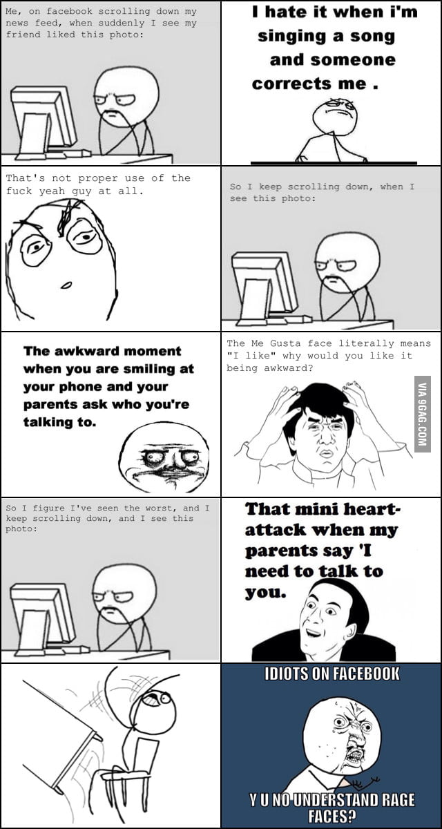 Idiots on Facebook - 9GAG
