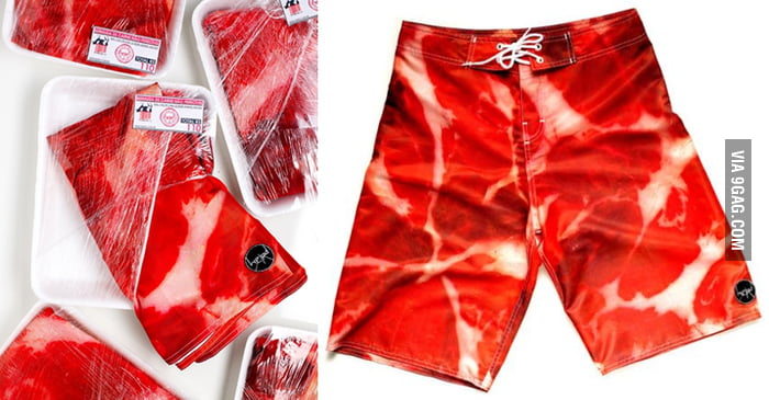 Meat shorts with meat packaging - 9GAG