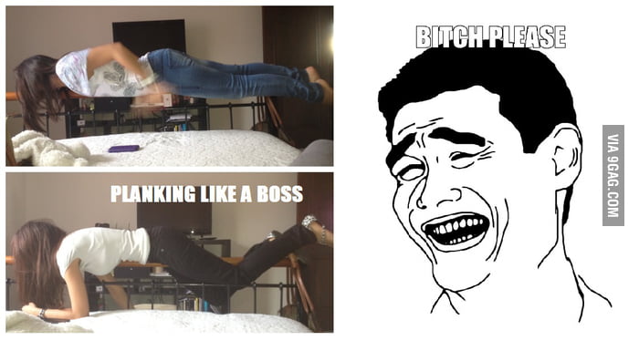 Planking fail - 9GAG