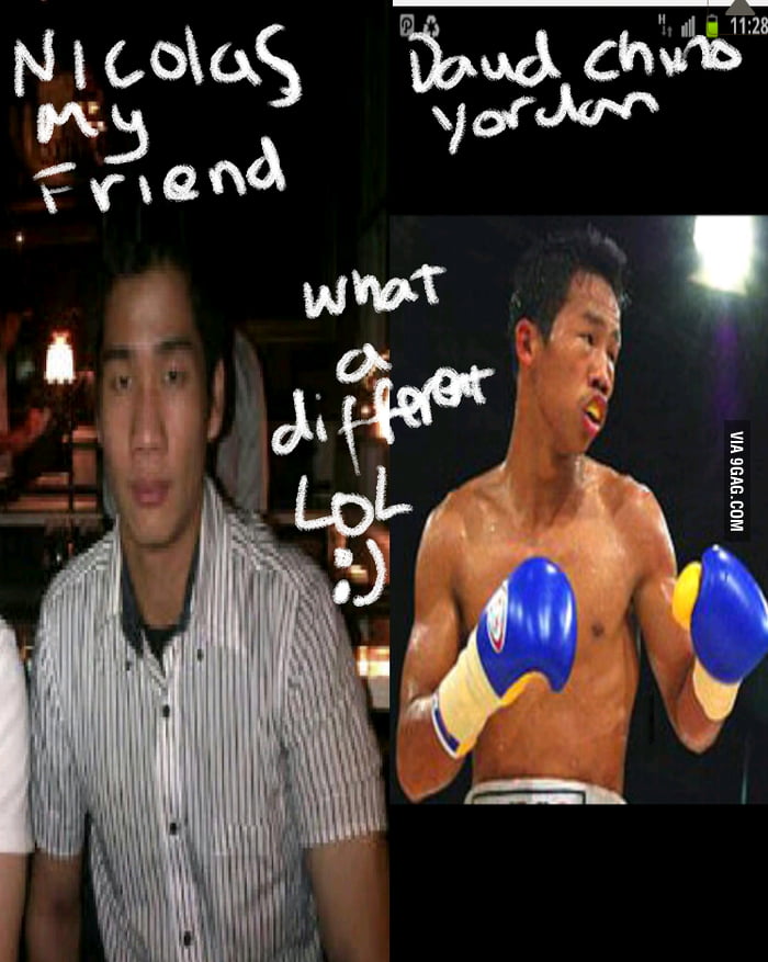 What a different my friend "nico" and a boxer "chino" - 9GAG