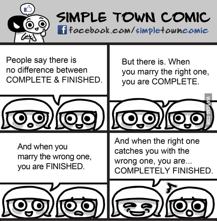 COMPLETE VS FINISHED - 9GAG