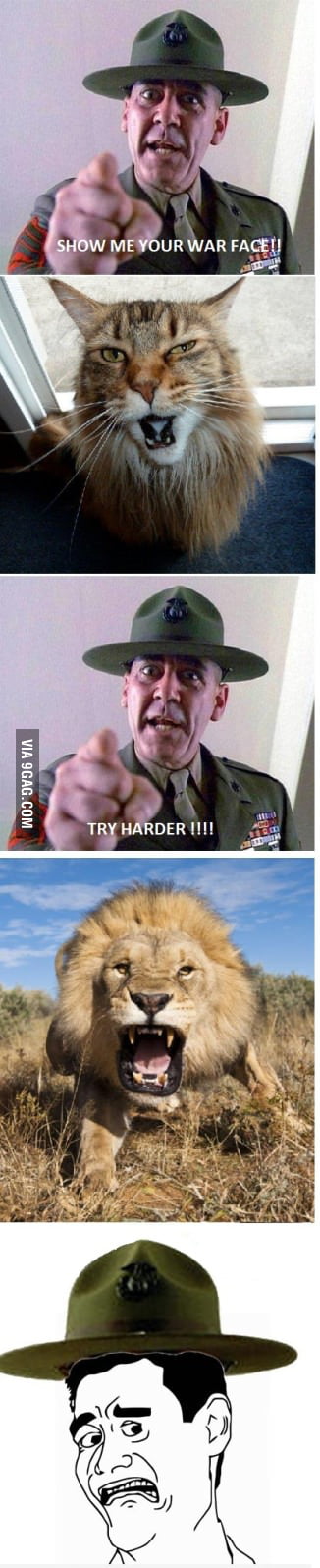 Show me your war face - 9GAG