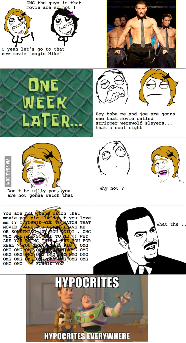 Happend to me the other day.. hypocrites everywhere - 9GAG