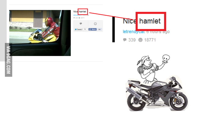 Hamlet Biker - 9GAG