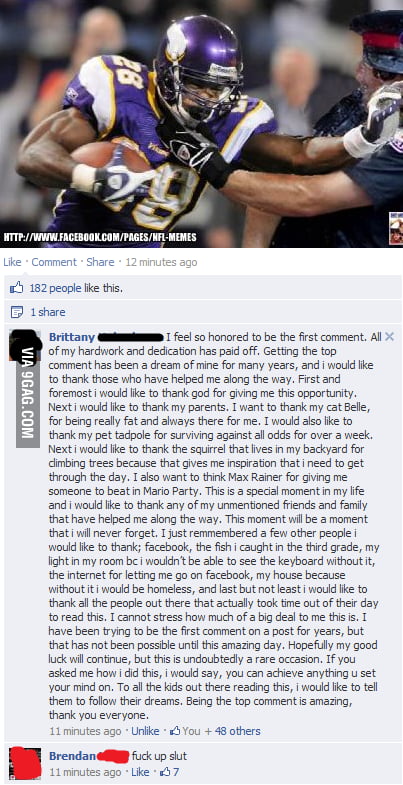 Epic first comment - 9GAG