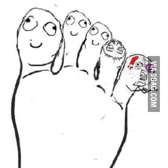 Poor little finger - 9GAG