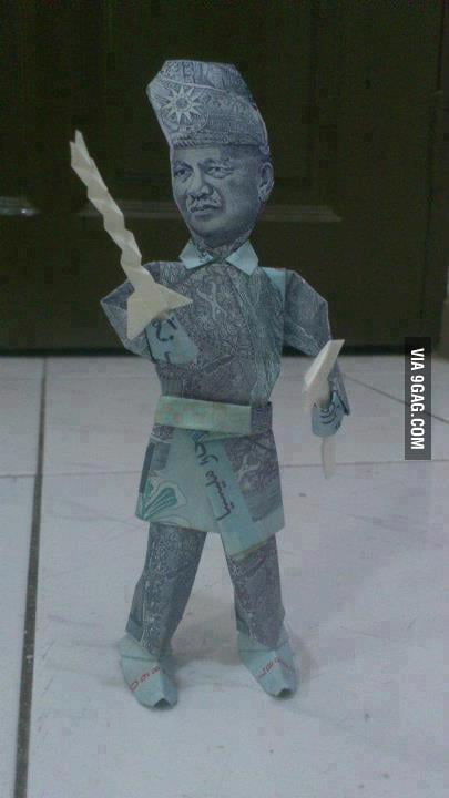 Malaysian Ringgit Origami - 9GAG