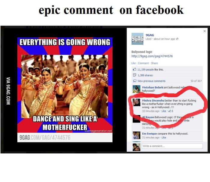 Epic facebook comment win - 9GAG