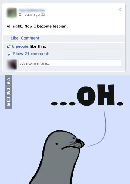 Ultra gay seal DOESN'T strike again. - 9GAG