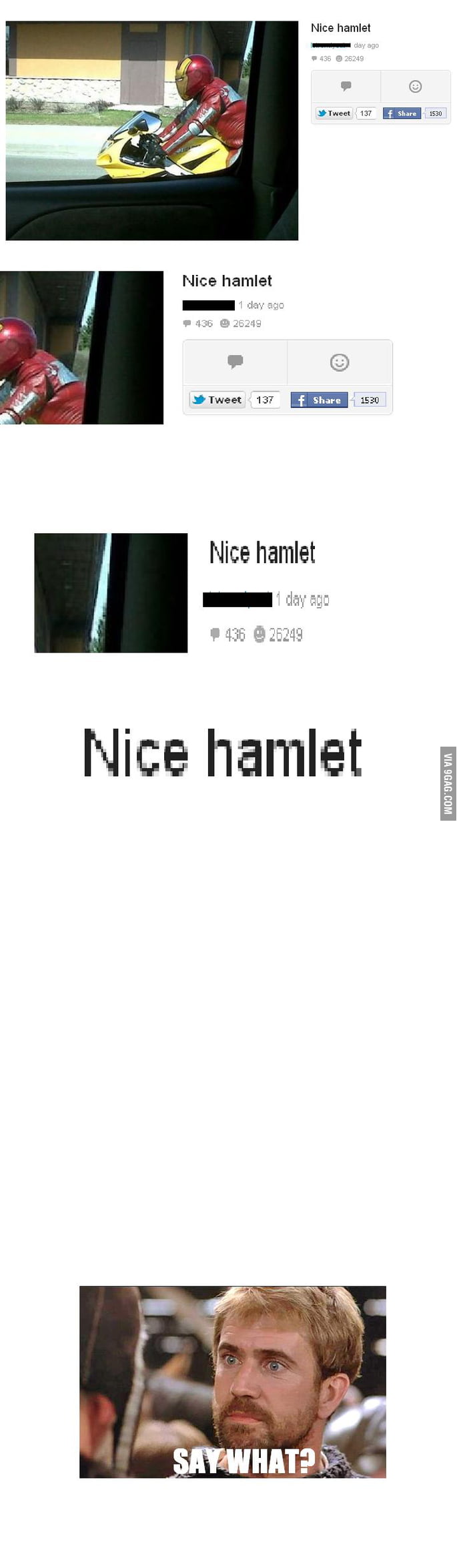 Nice Hamlet.. wait.. - 9GAG