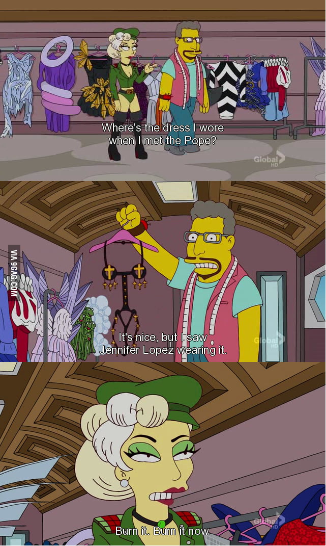 GAGA in The Simpsons - 9GAG
