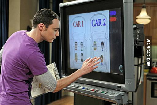 Would you like to ride a car with sheldon? - 9GAG
